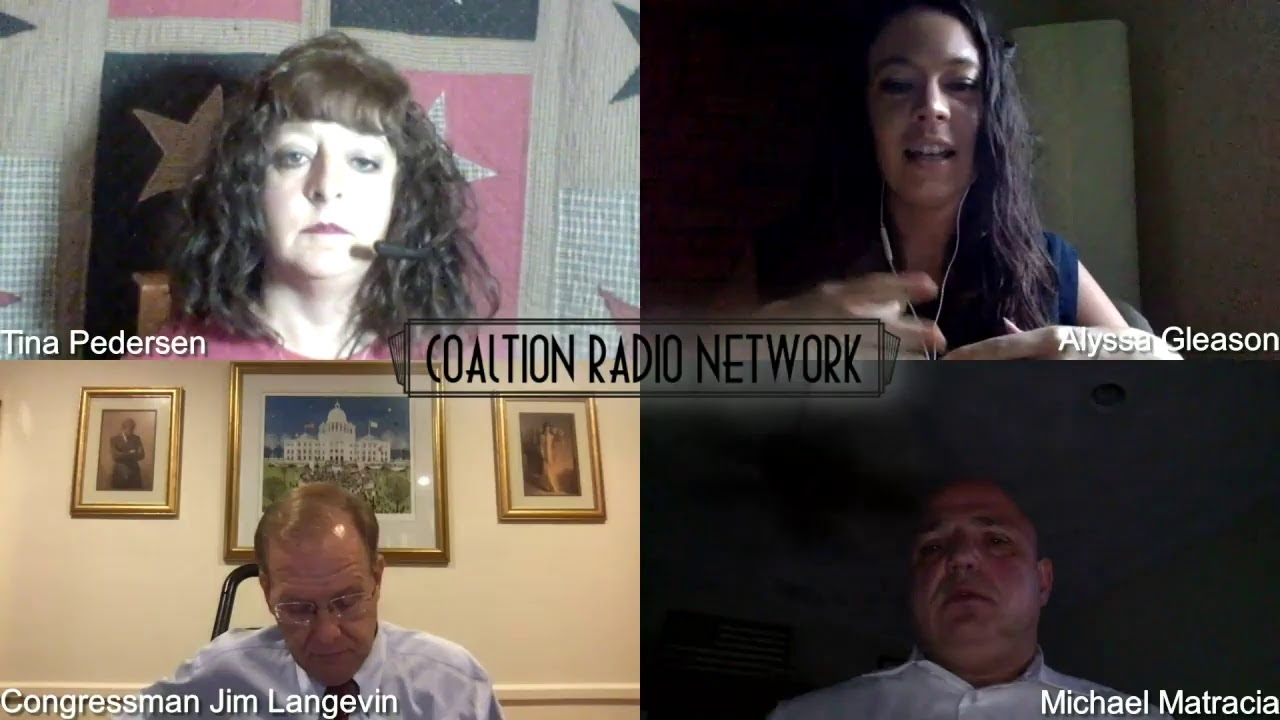 Tina Pedersen & Congressman Langevin, Michael Matracia & Alyssa Gleason ...