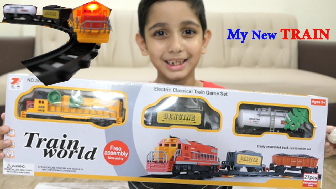 New Train Toys For Kids | My Toy Train & Toy Parking Garage Unboxing ...
