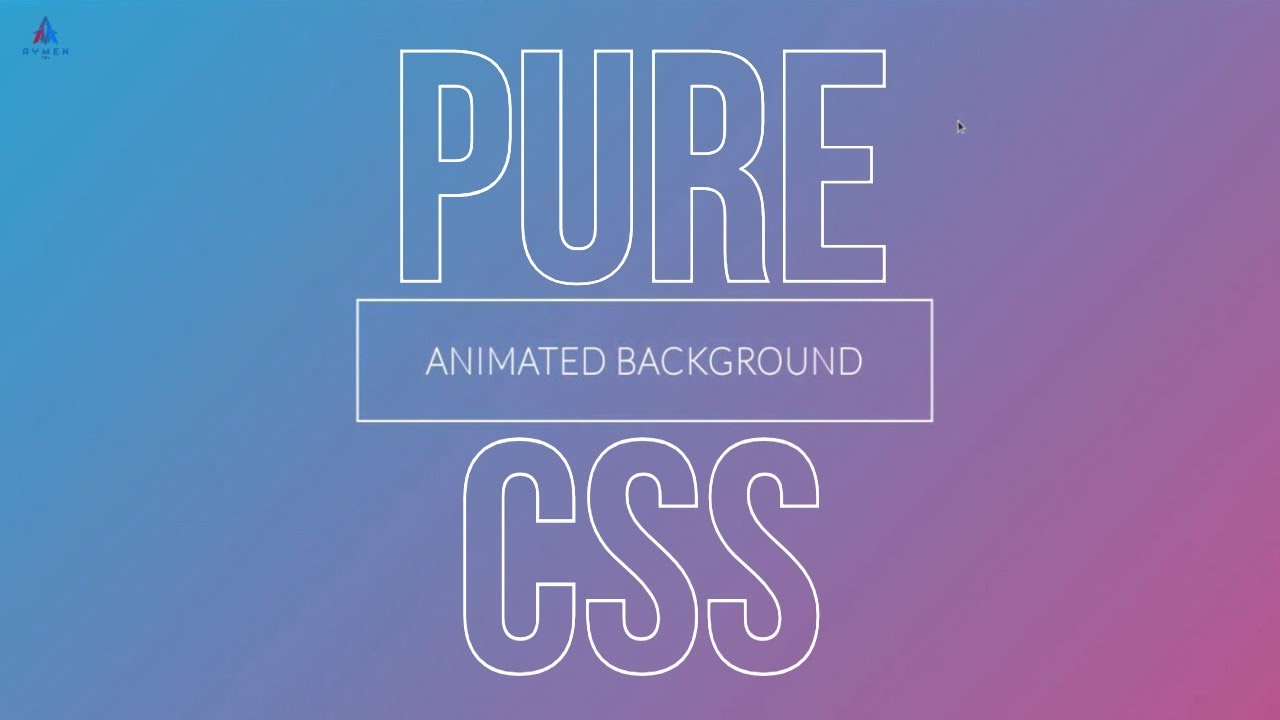 Pure Css Animated Gradient Background خلفية متدرجة متحركة Html And Css Tutorial Youtube