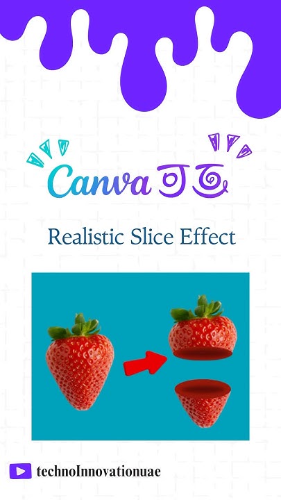 🔥 Realistic Slice Effect in Canva! (Easy & Fast) ️ #Canva #DesignTips - YouTube