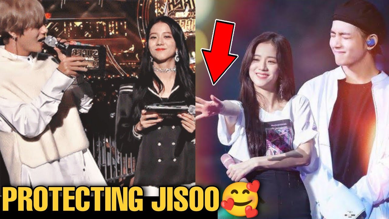 V Protecting Jisoo Live Stage 😱 V Is Such A Gentleman With BLACKPINK ...