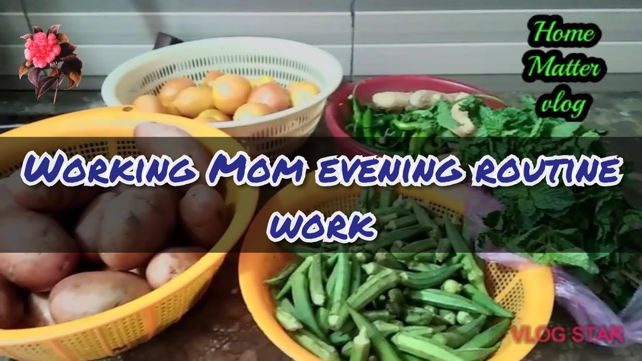 Working Mom evening routine work - YouTube
