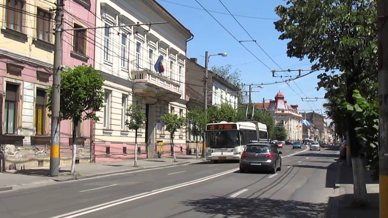 Cluj Napoca: Calea Motilor. Troleibuz nr. 021, traseul 25 - YouTube