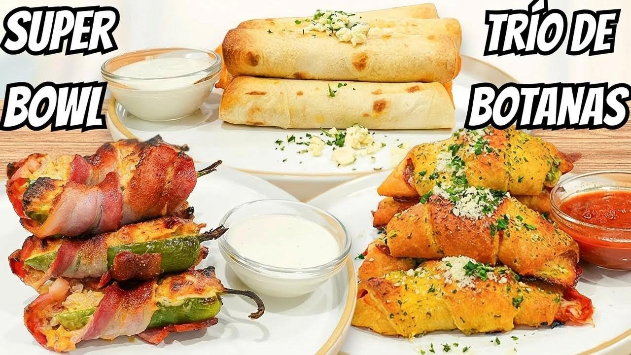 3 botanas fáciles para lucirte en la fiesta del Super Bowl - YouTube