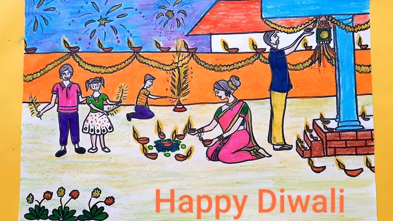 Diwali Painting For Kids
