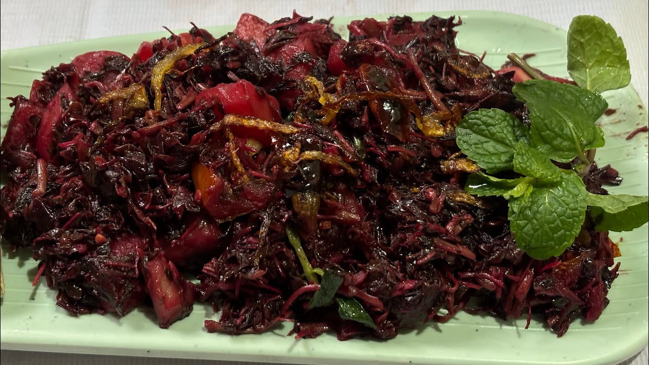 Lal saag with Alu sabji | Laal saag recipe - YouTube
