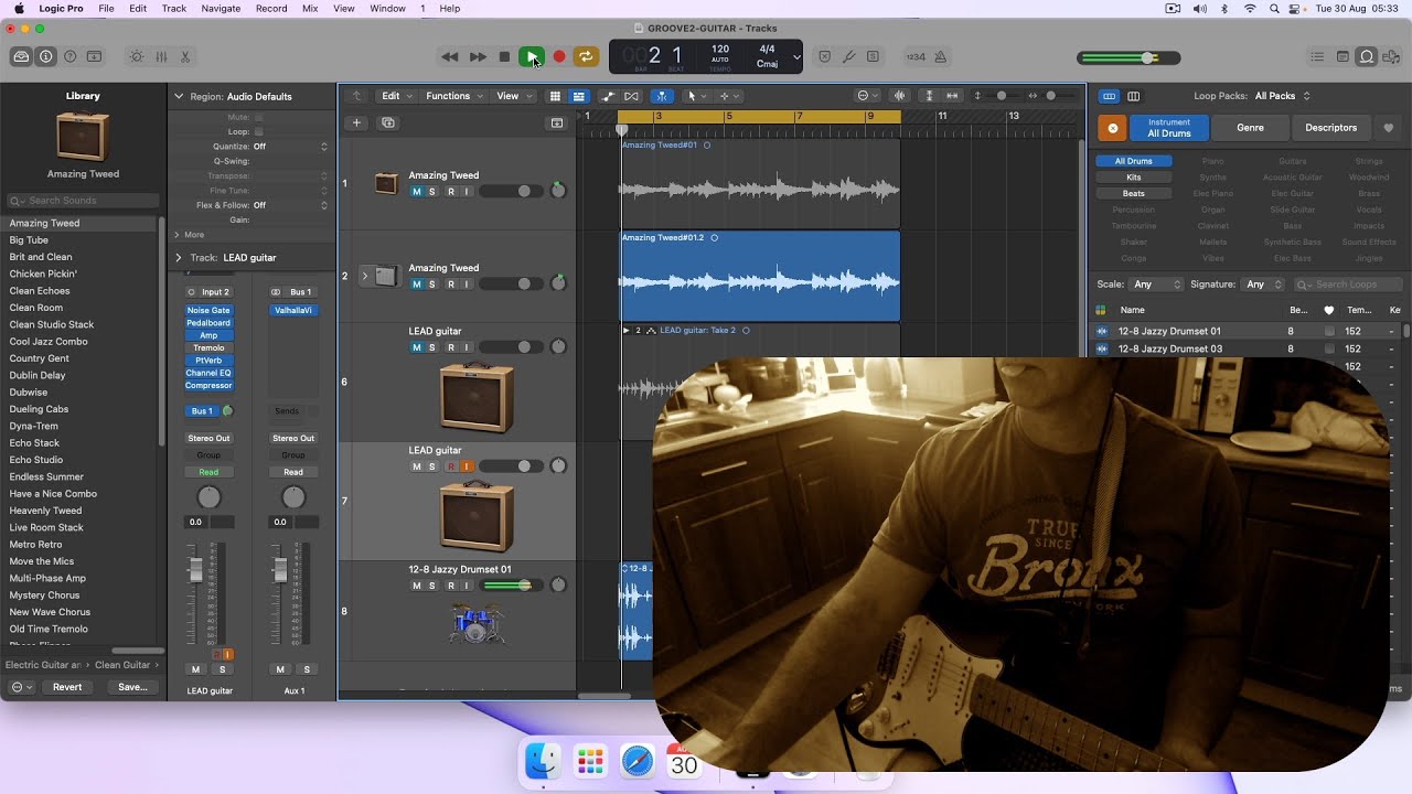 Jamming with loops on Logic pro x - YouTube