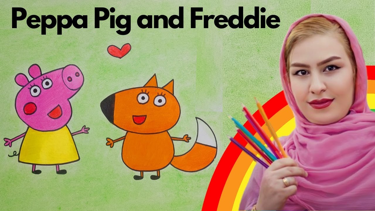 How to draw Peppa Pig and Freddy Fox ? Peppa Pig and Freddy the Fox ...