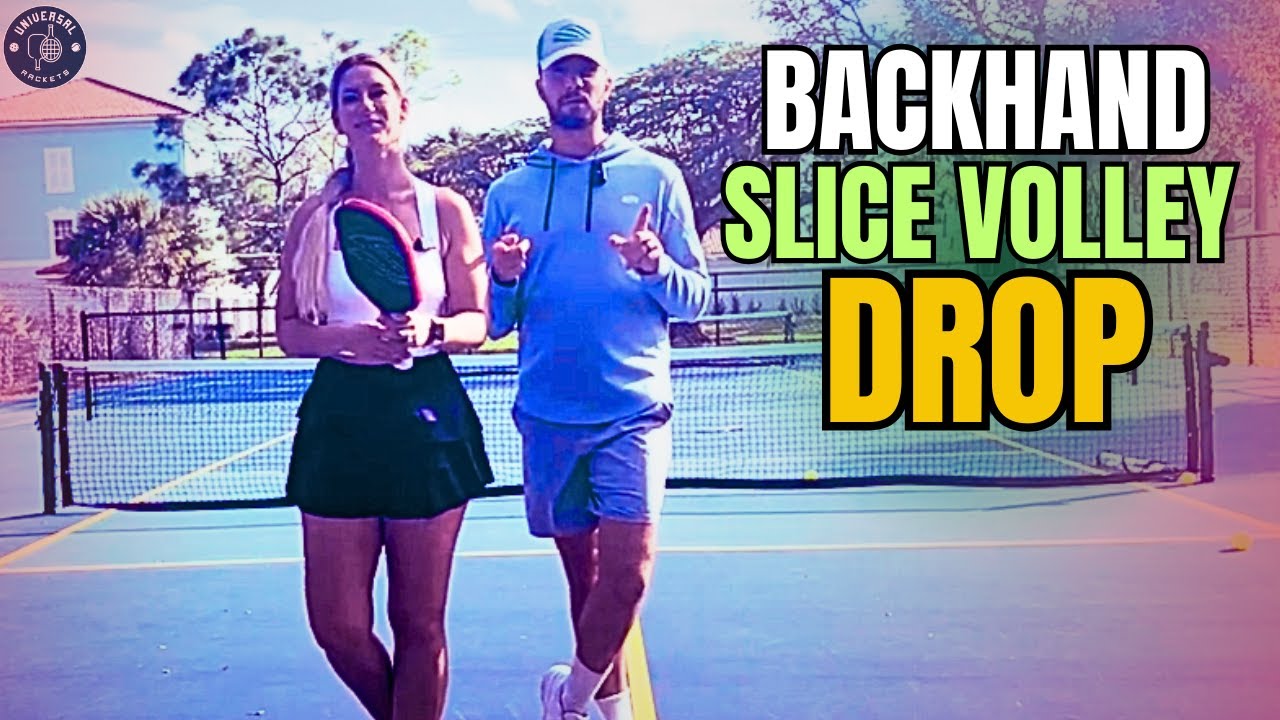 How To Hit A Backhand Slice Volley Drop: The New Shot You NEED! - YouTube