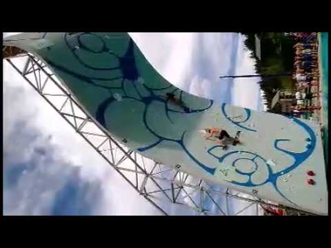 Bad fall onto water - YouTube