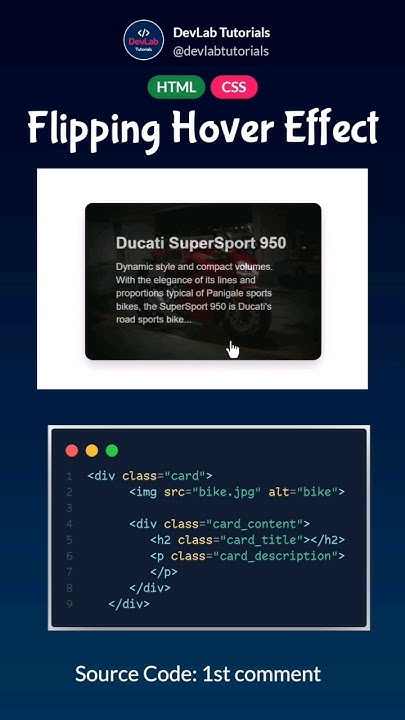 Create Interactive Flipping Hover Effect With Html And Css Hovereffect Htmlcss Coding Youtube