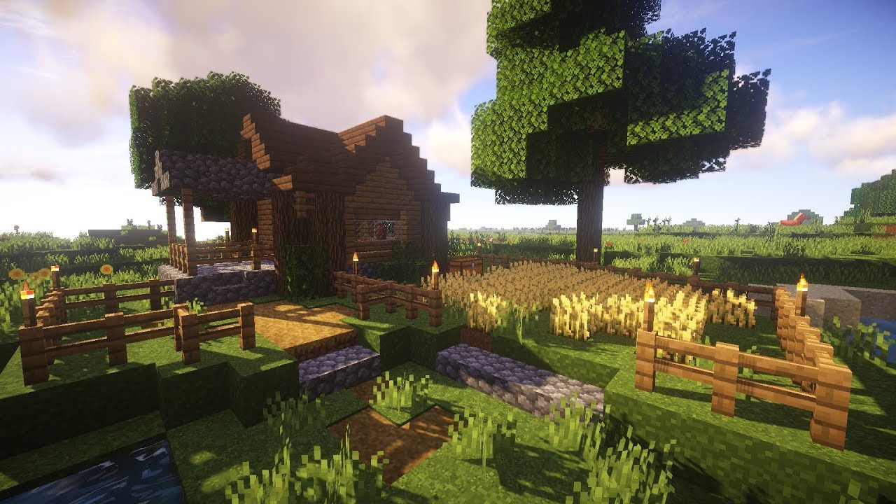 Minecraft Tutorial - Survival Oak House - YouTube