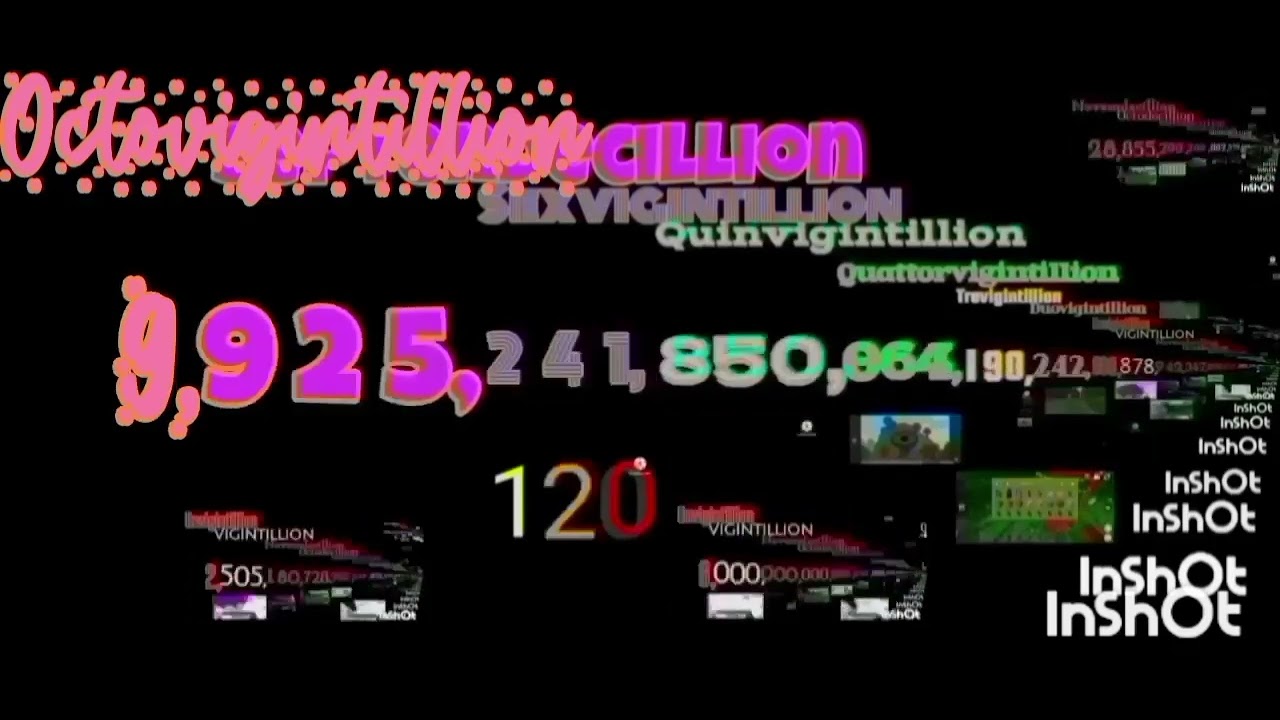 Numbers 1 to 1 Tregintillion (30/100) centillion - YouTube