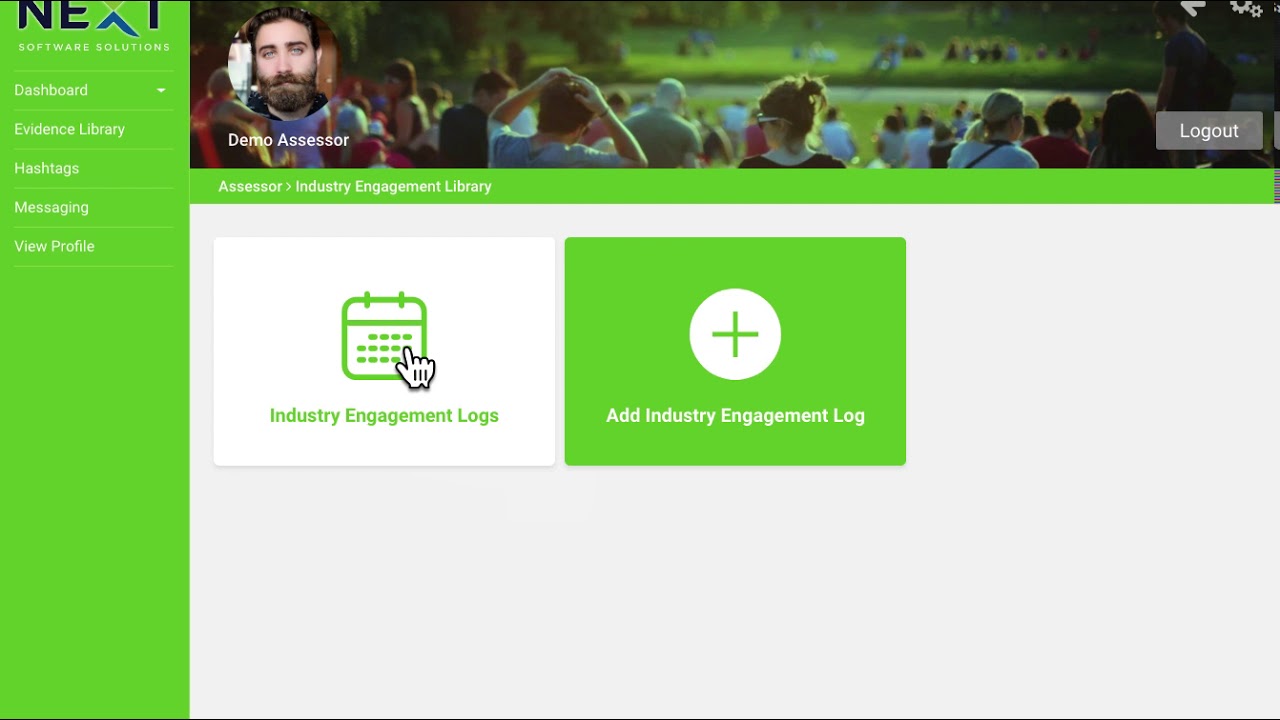 Assessor - View a Completed Industry Engagement Log - YouTube