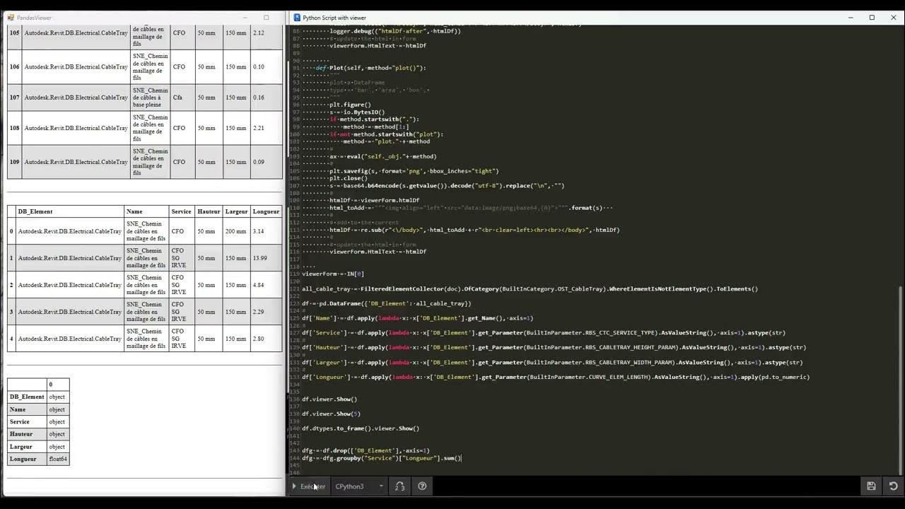 Pandas DataFrame extension methods with DynamoBIM - YouTube