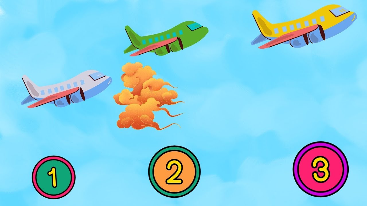 Ten Little Airplane | Baby Nursery Rhymes #tenlittle #countingsongs # ...