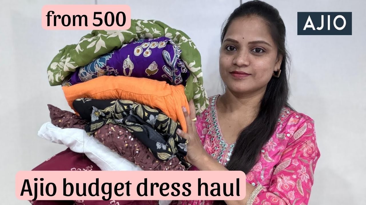 Ajio haul/Ajio dress haul/9 budget dress haul/from 500₹#ajio#trends ...