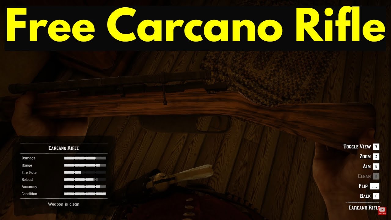 Carcano Rifle in chapter 4 short version Red Dead Redemption 2 - YouTube