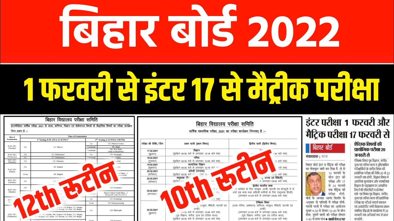exam 2022 date - 10th 12th time table 2022-Matric inter exam date 2022 ...