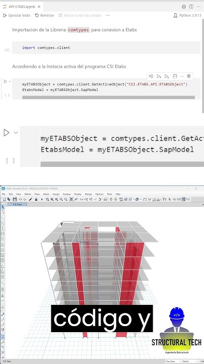 🚀Extrae información de Etabs con Python #api #ingenieriaestructural # ...