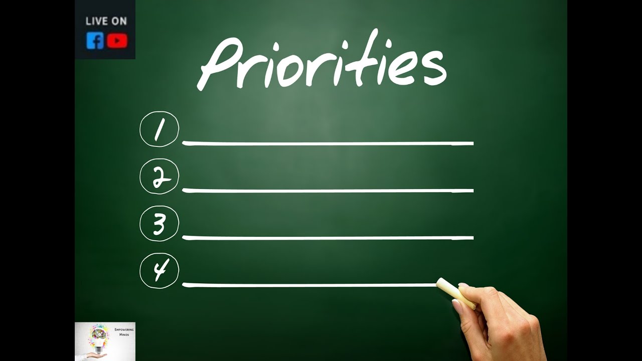 How to set priorities in life ? - YouTube