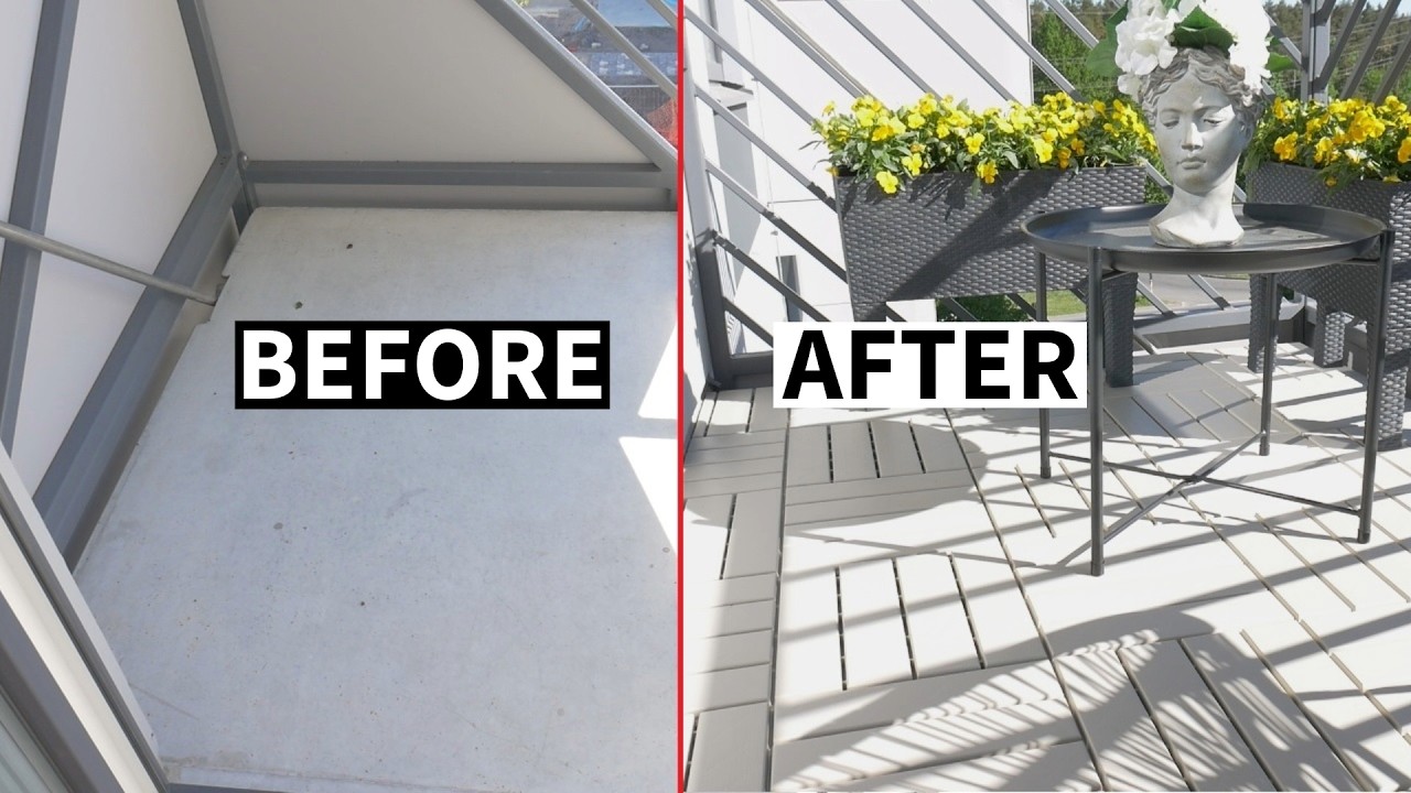 How to install IKEA Runnen Deck Tiles DIY - YouTube