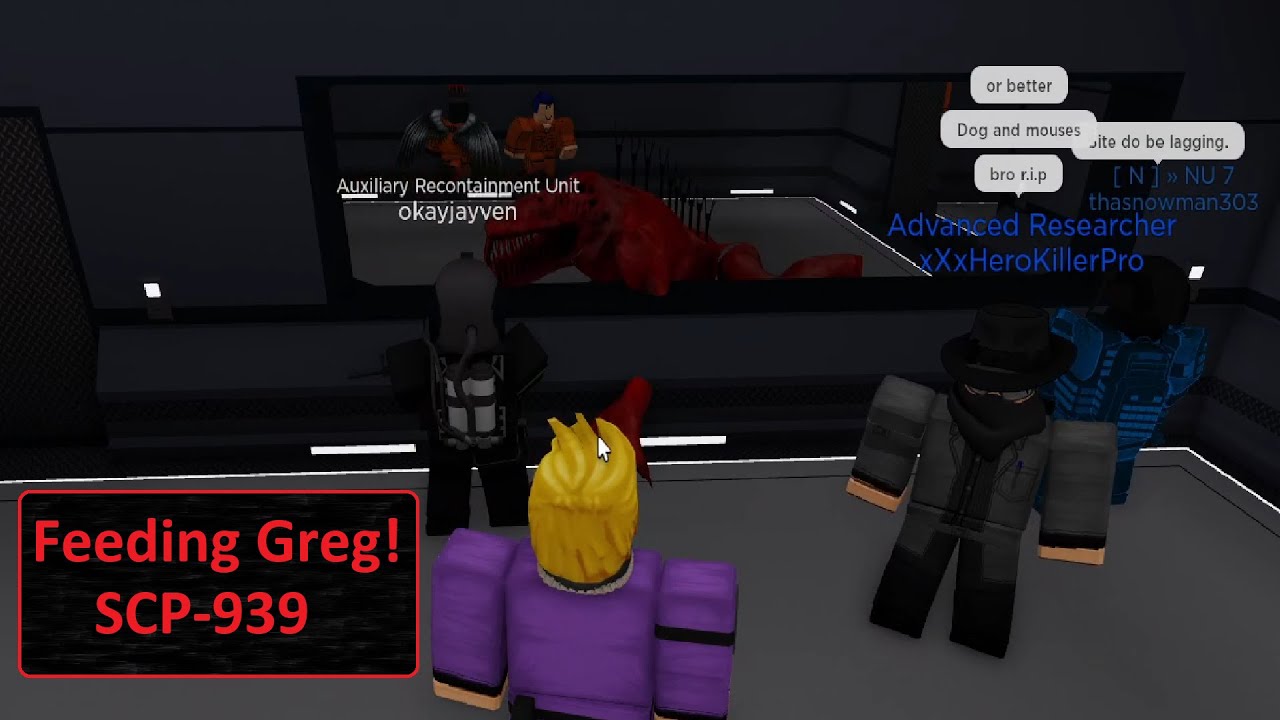 Feeding Greg! *SCP-939* | Site Delta - YouTube