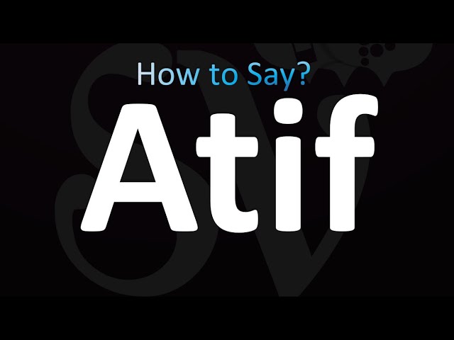 Atif Name Logo