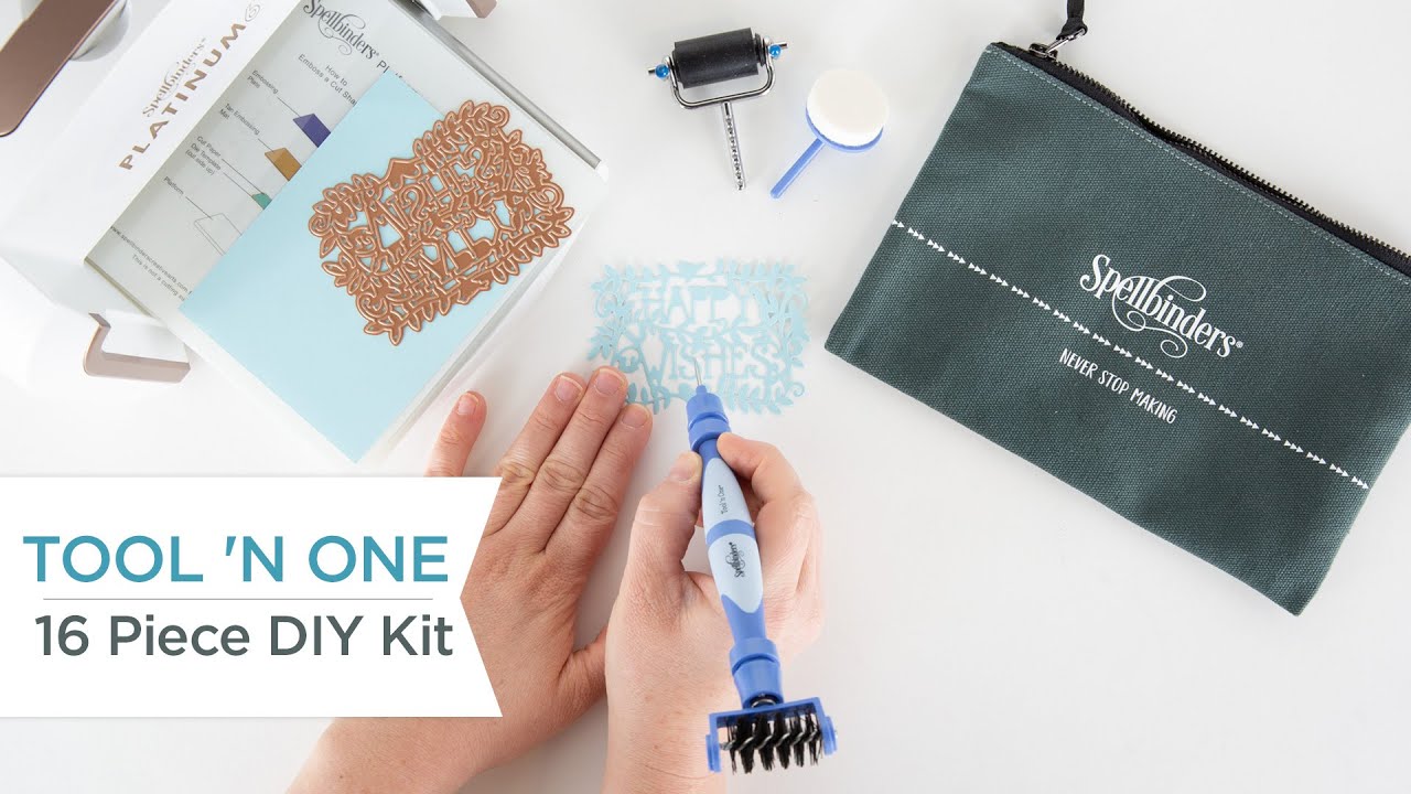 Introducing Spellbinders Tool 'n One 16 Piece DIY Kit - YouTube