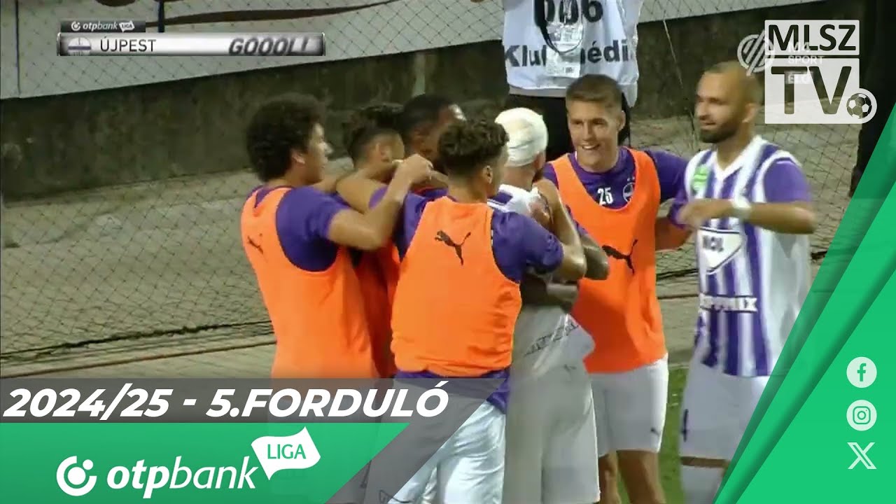 Brodic Fran gólja az ÚJPEST FC - DVSC mérkőzésen - YouTube