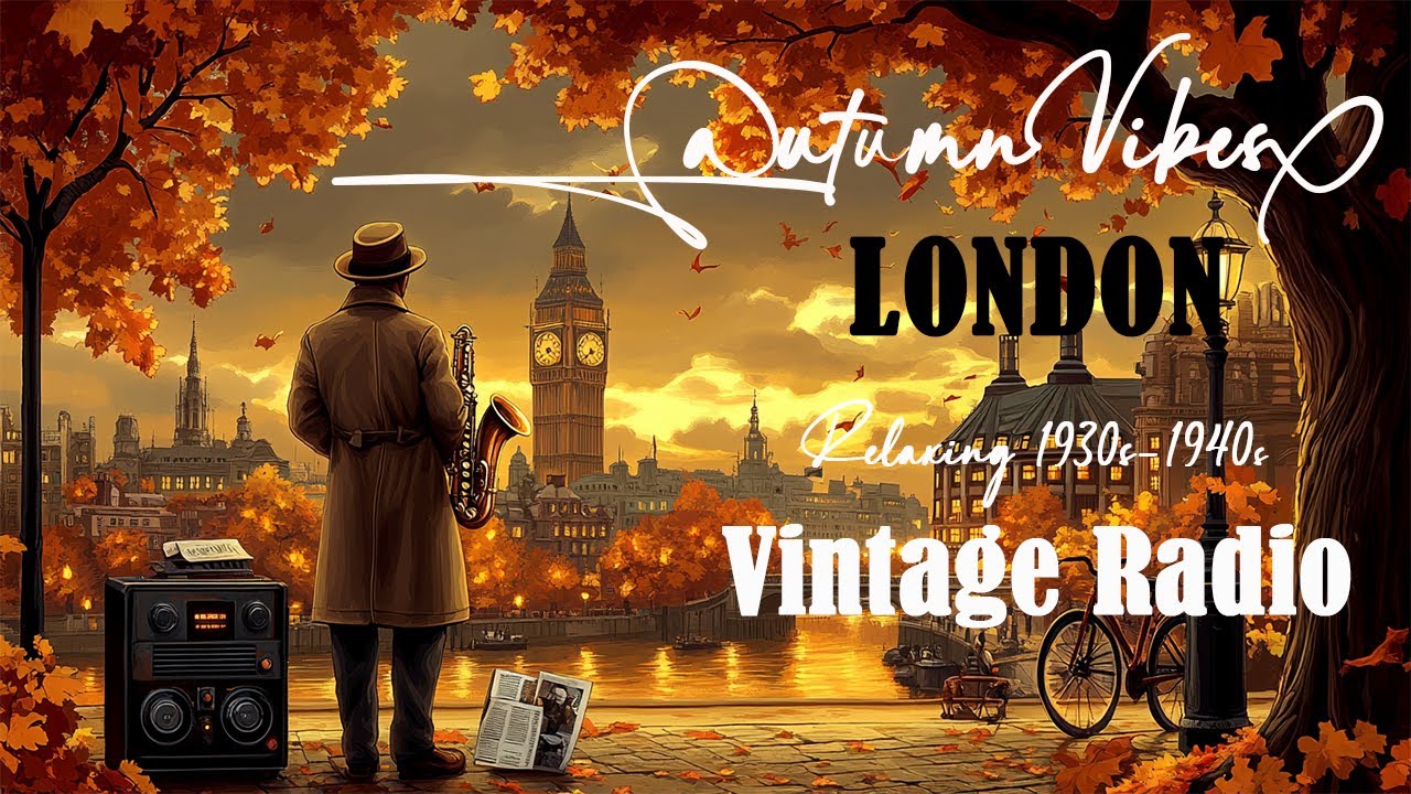 🍂 Autumn Vibes: Relaxing 1930s-1940s Vintage Jazz Radio Broadcast ...