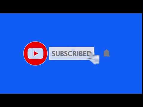 blue screen effect subscribe button - YouTube