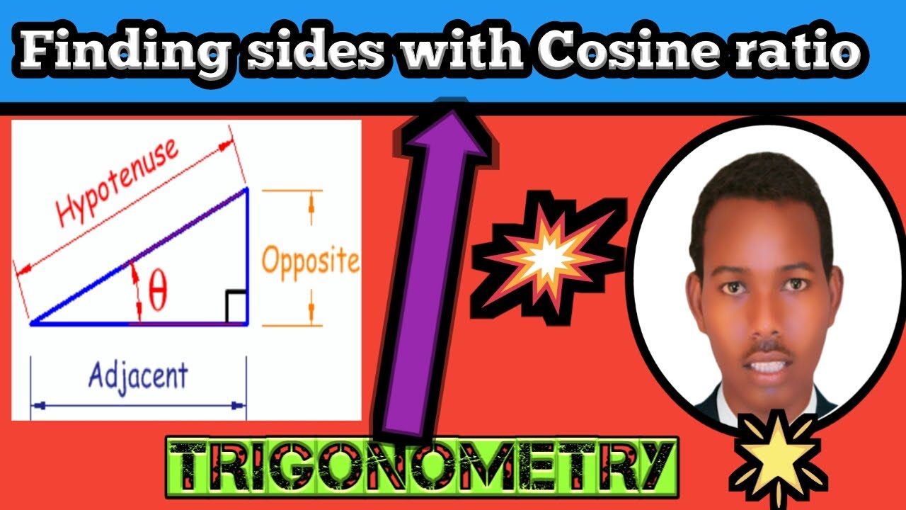 Trigonometry (5):Finding sides with Cosine ratio - YouTube