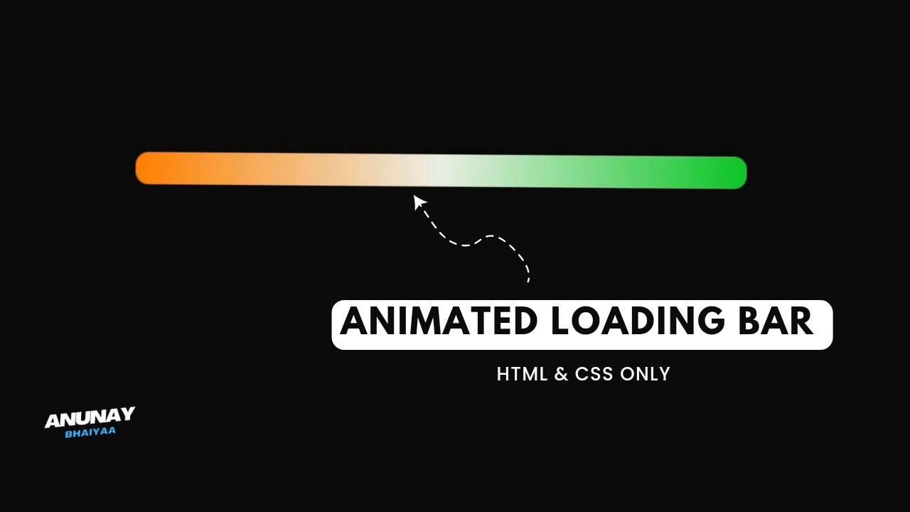 Animated Loading Bar - HTML & CSS Only - YouTube