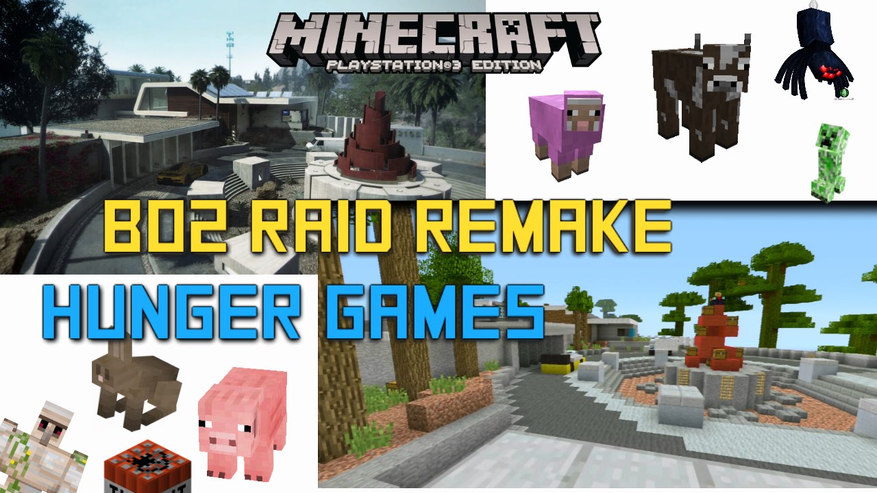 Minecraft/Ps3 Hunger Games with friends (Raid Bo2 Remake) - YouTube