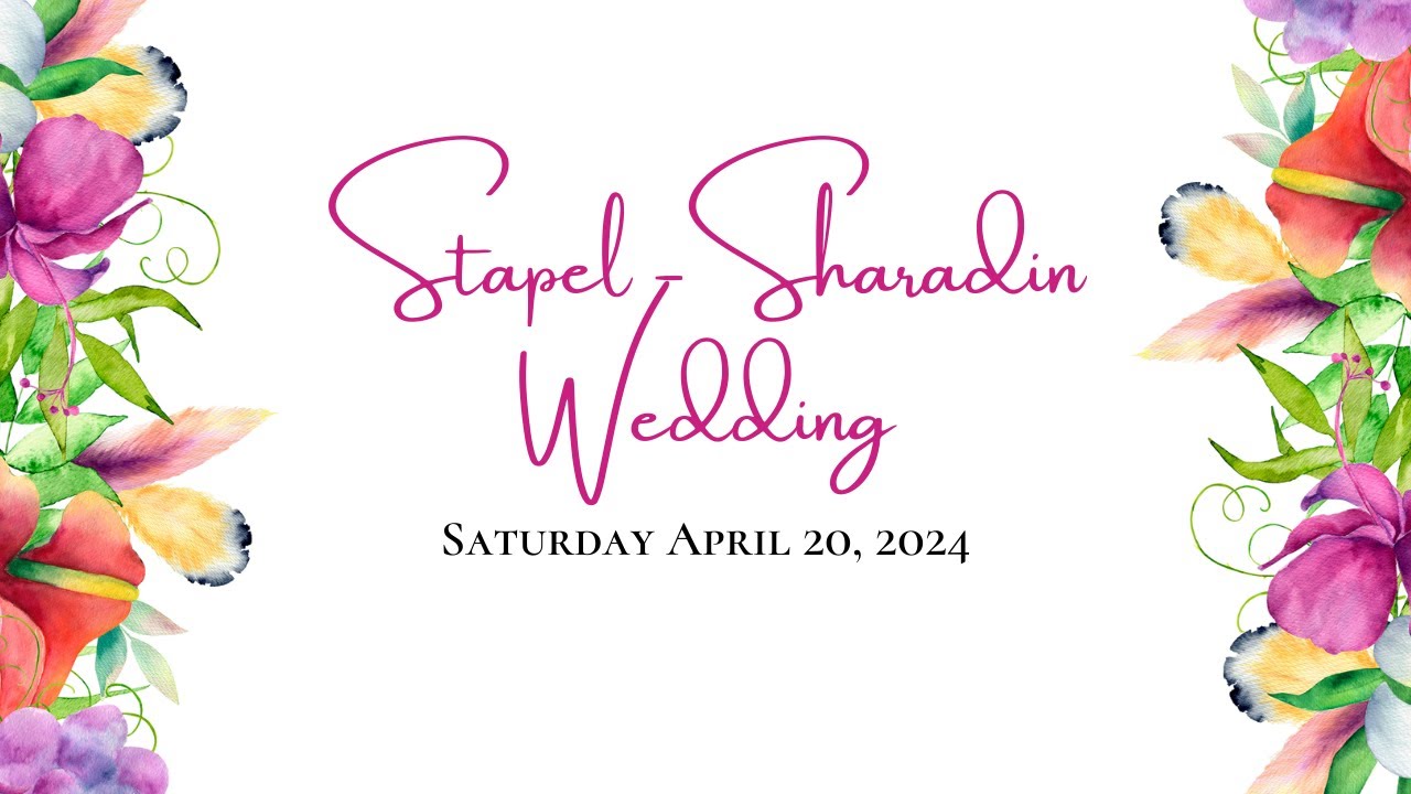Stapel-Sharadin Wedding - YouTube