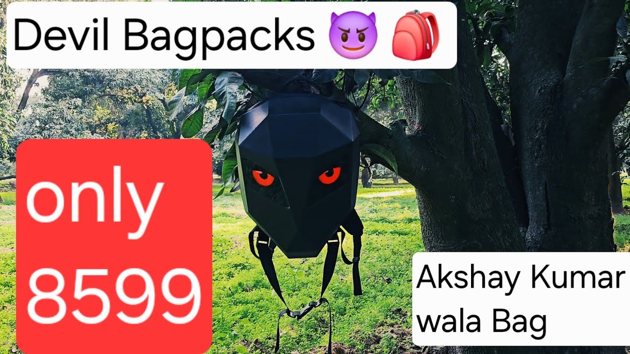 Loy Bagpack Devil Eyes Bagpacks Smart Bagpacks - YouTube
