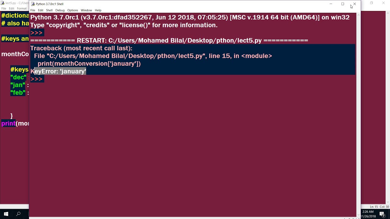 Dictionary in Python (Somali) lec6 - YouTube