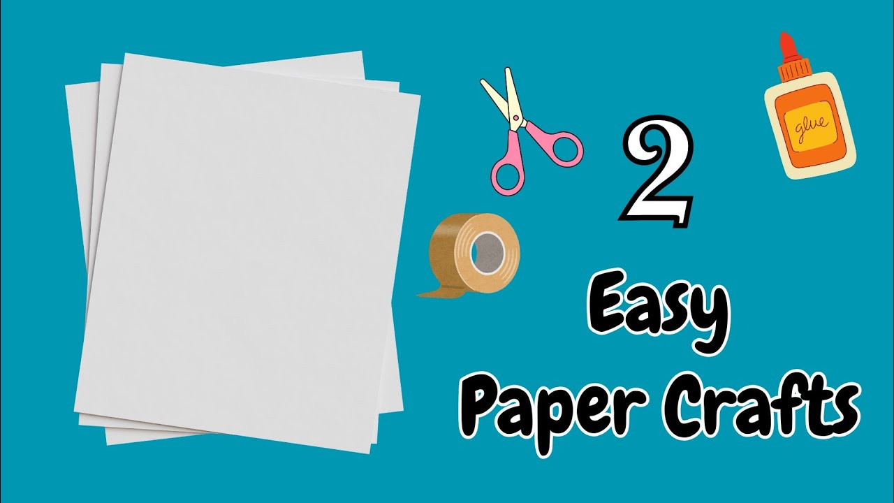How to make Beautiful Crafts with paper | 2 Easy Paper Crafts | Back to ...