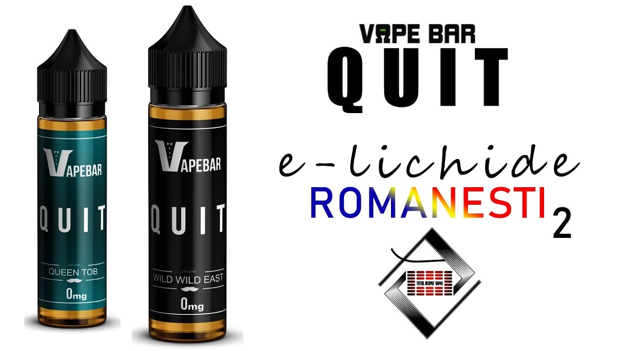 E-lichide Romanesti VapeBar QUIT 2 | Academia de Vapat | Totul despre ...