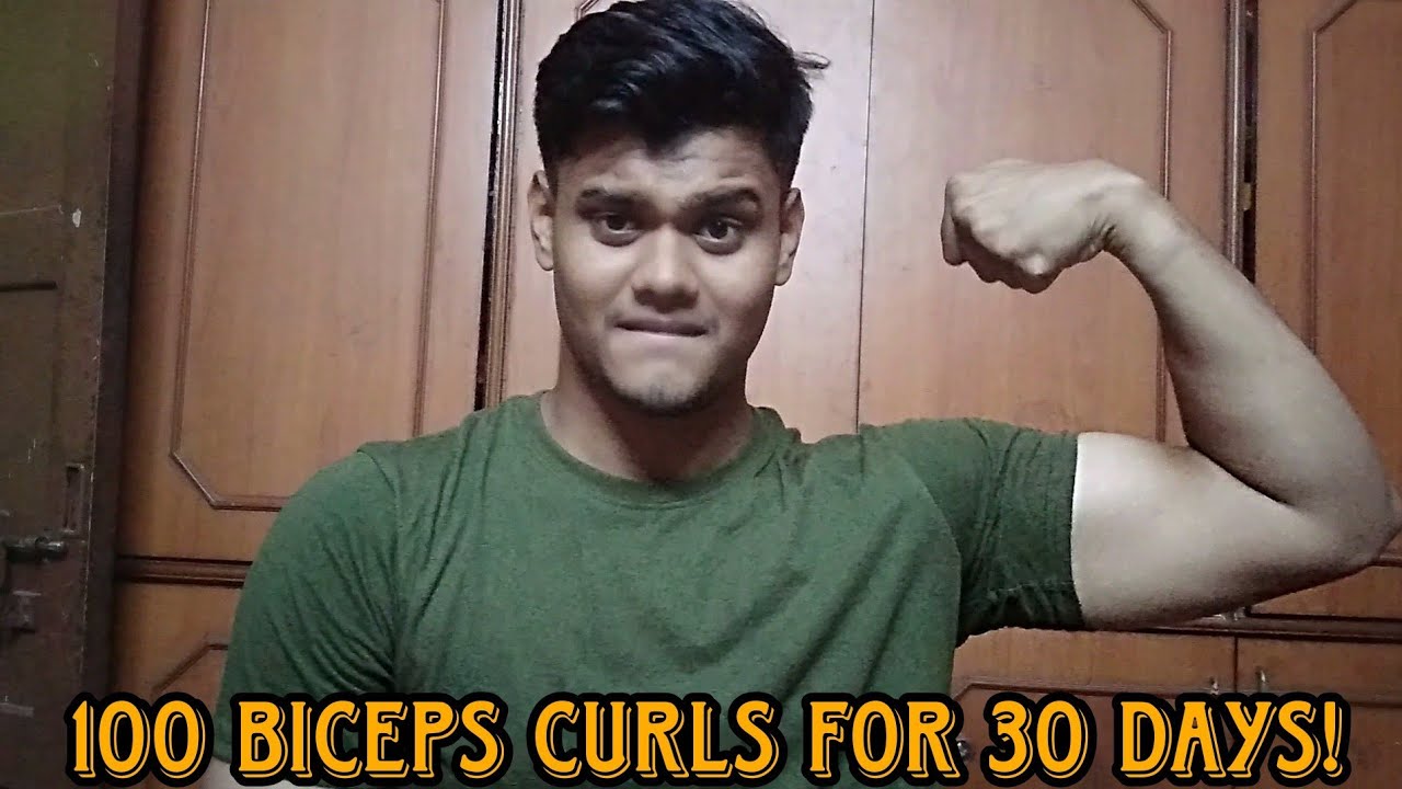 100 BICEPS CURLS FOR 30 DAYS ! - YouTube