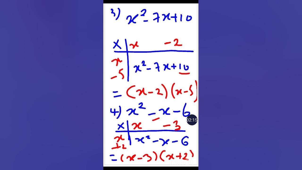 Fastest And Easiest Way To Factorise A Quadratic Expression Factor A fastest-and-easiest-way-to-factorise-a-quadratic-expression-factor-a