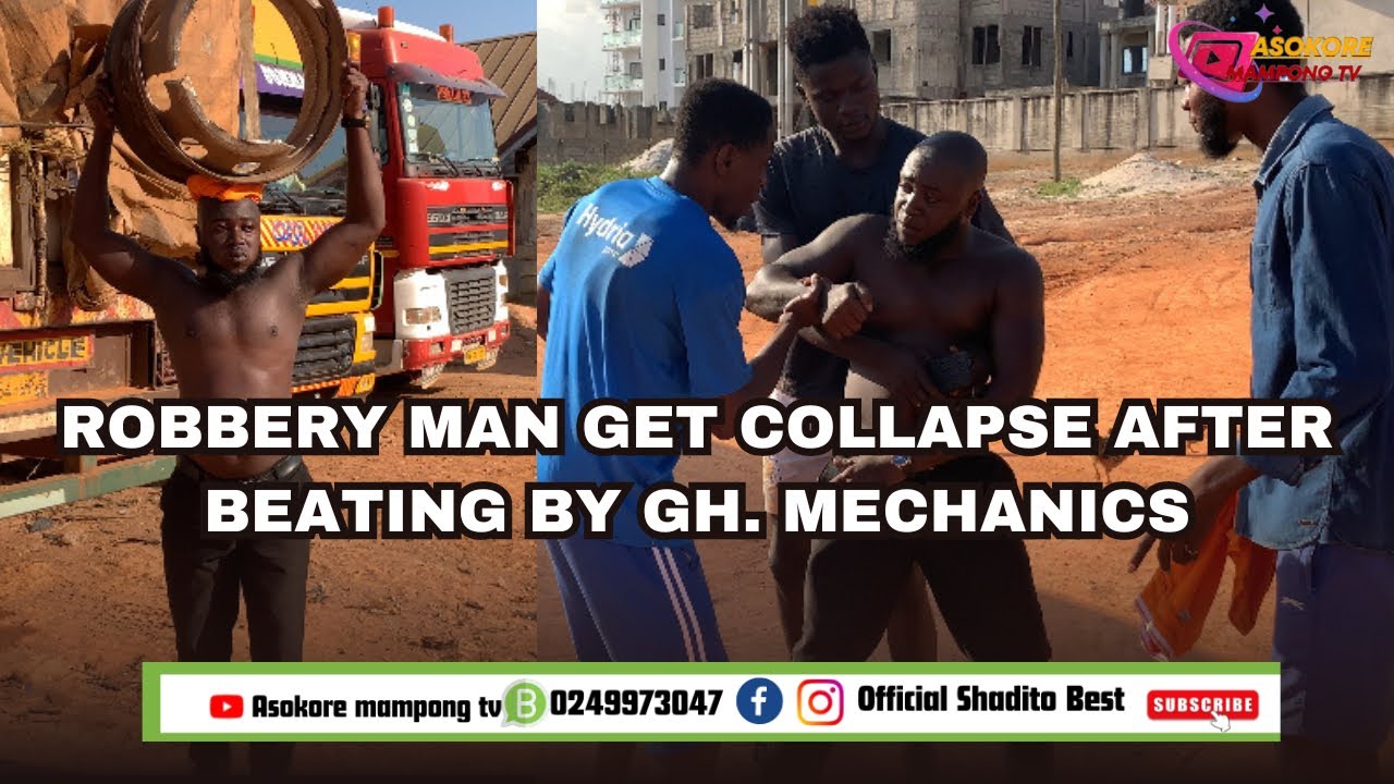 ROBBERY MAN GET COLLAPSE AFTER BEATING BY GH. MECHANICS😭🥱. - YouTube