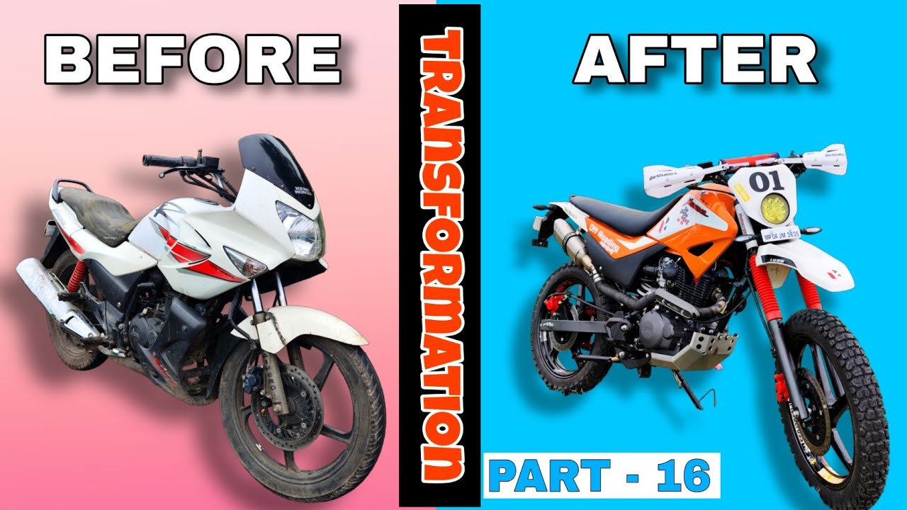 Ep-16 Paint Work Complete | Karizma R To Dirt Bike Transformation - YouTube