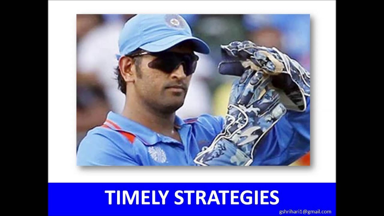 LEADERSHIP QUALITIES OF DHONI (INSPIRATIONAL VIDEO) - YouTube
