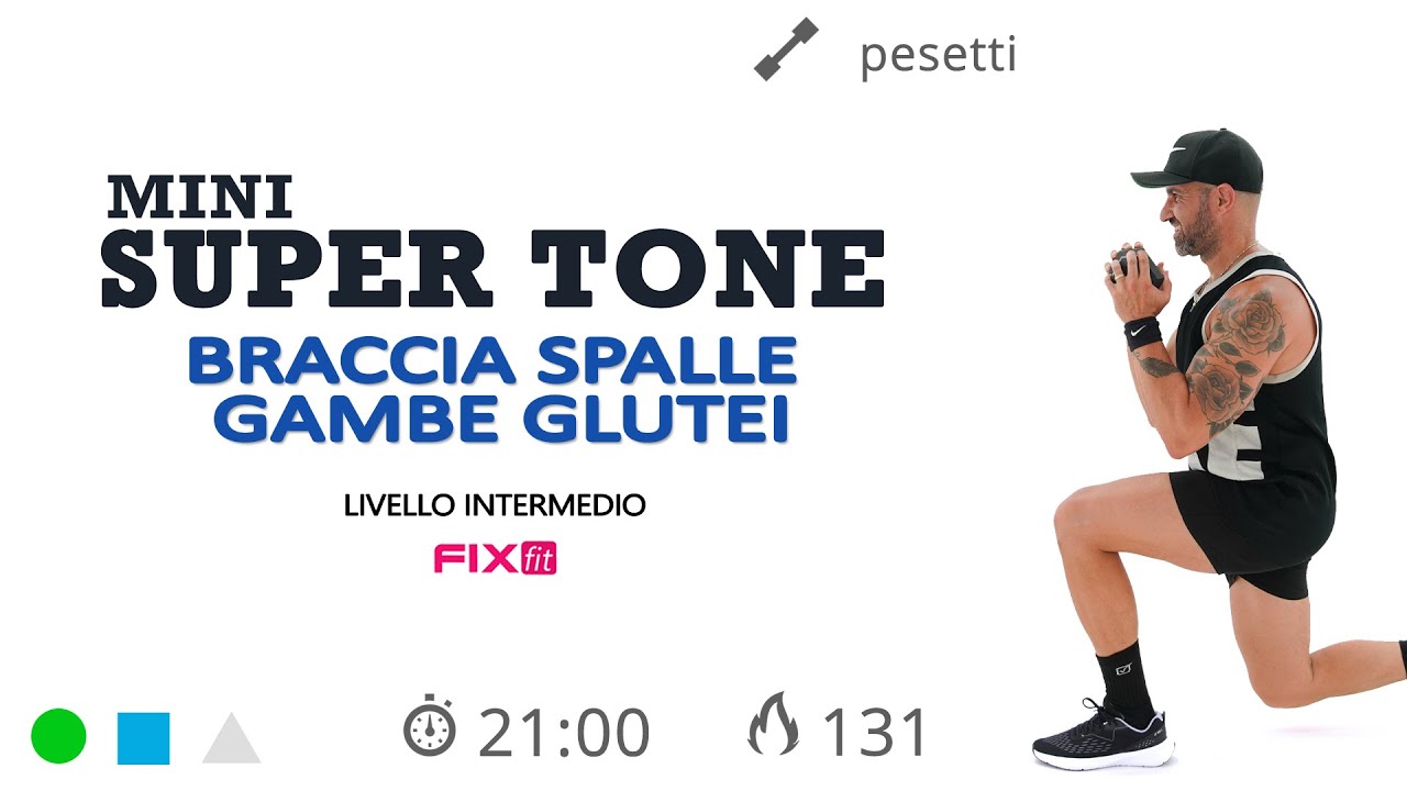 Allenamento Tonificazione Veloce: Super Tone Total Body - YouTube