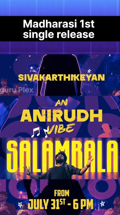 madharasi 1st single release | Salambala #guruplex #madharasi #Salambala - YouTube