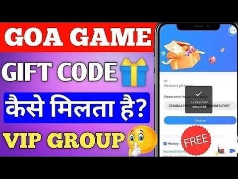 Goa game Daily Gift Codes | Daily Gift Code OF goa | Telegram For Daily Free Gift Codes goa ...