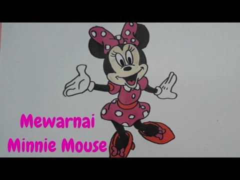 Mewarnai Minnie Mouse | Coloring Minnie Mouse - YouTube