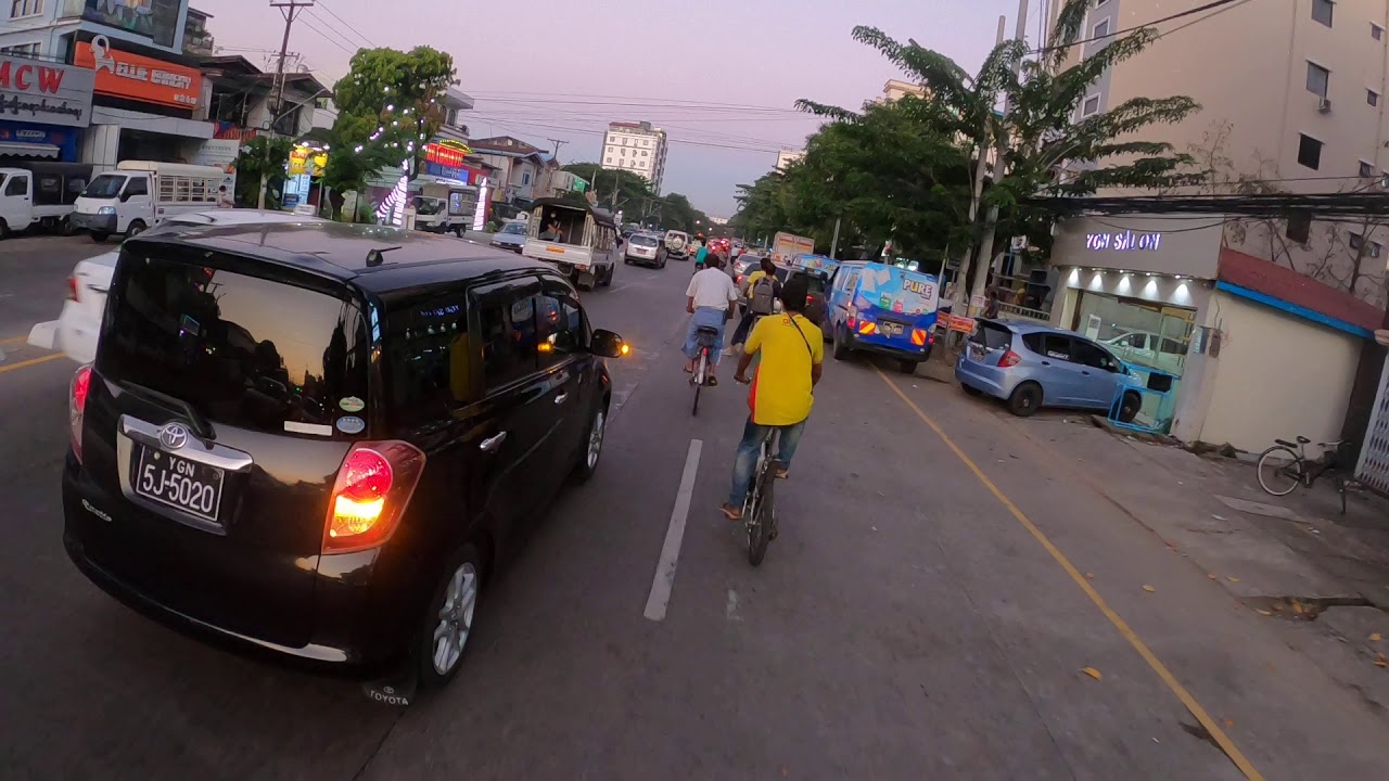 Yankin center to Yatanar road, Yangon - YouTube